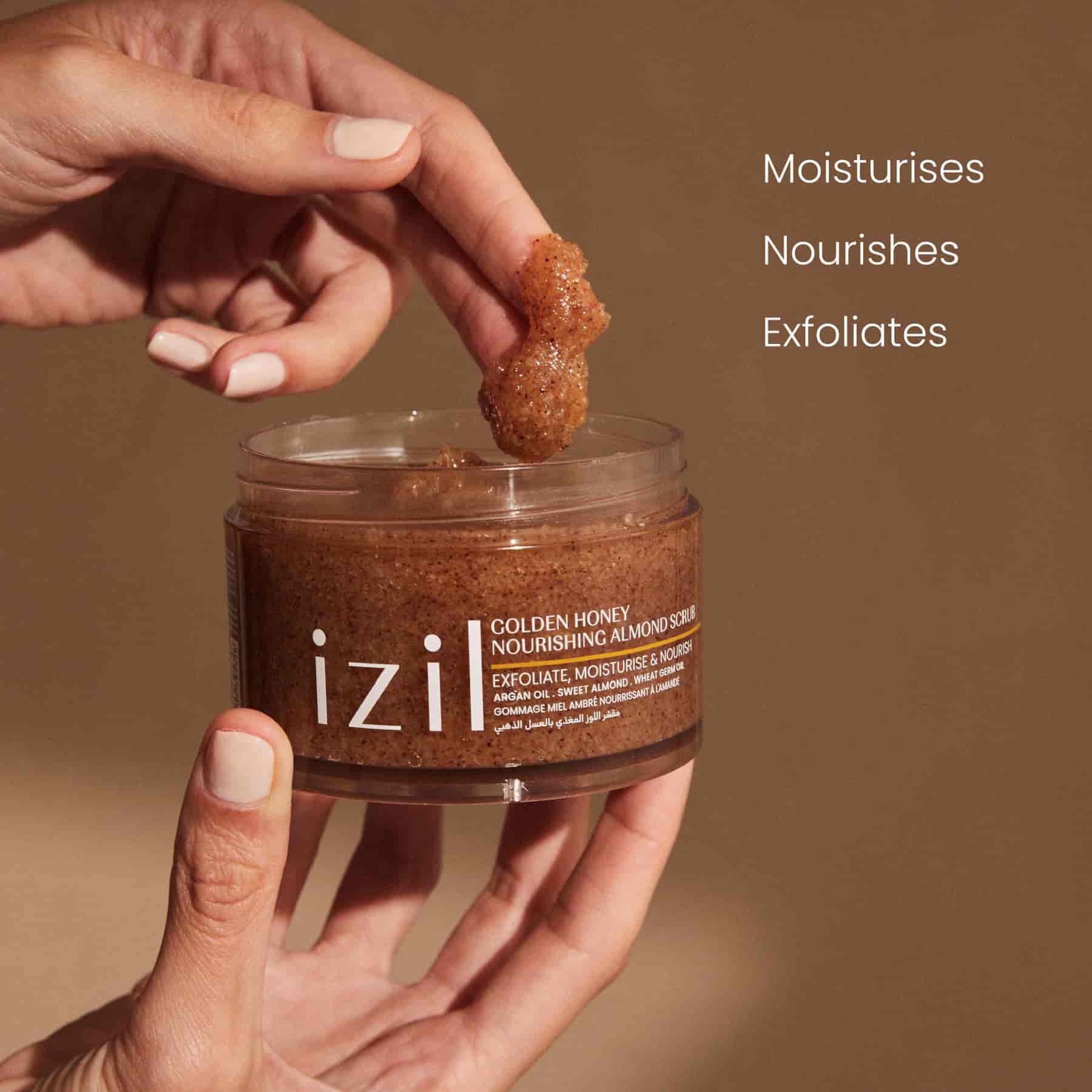 Shop Golden Honey Nourishing Almond Scrub Online | IZIL Beauty UAE